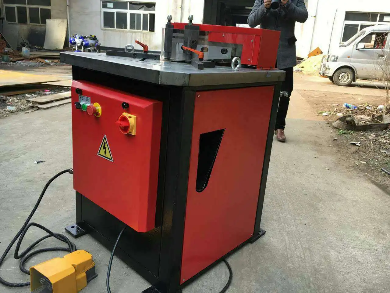 Angle Cutter/ Right Angle Shear 3*200mm Hydraulic Notching Machine for ...