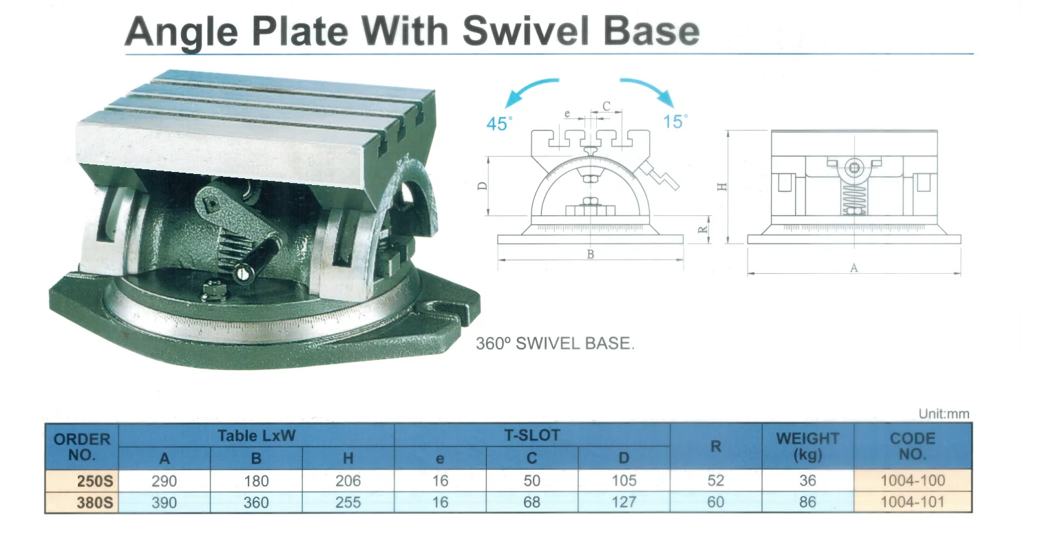 CNC Adjustable Angle Plate for Milling Machine - VVEIHE