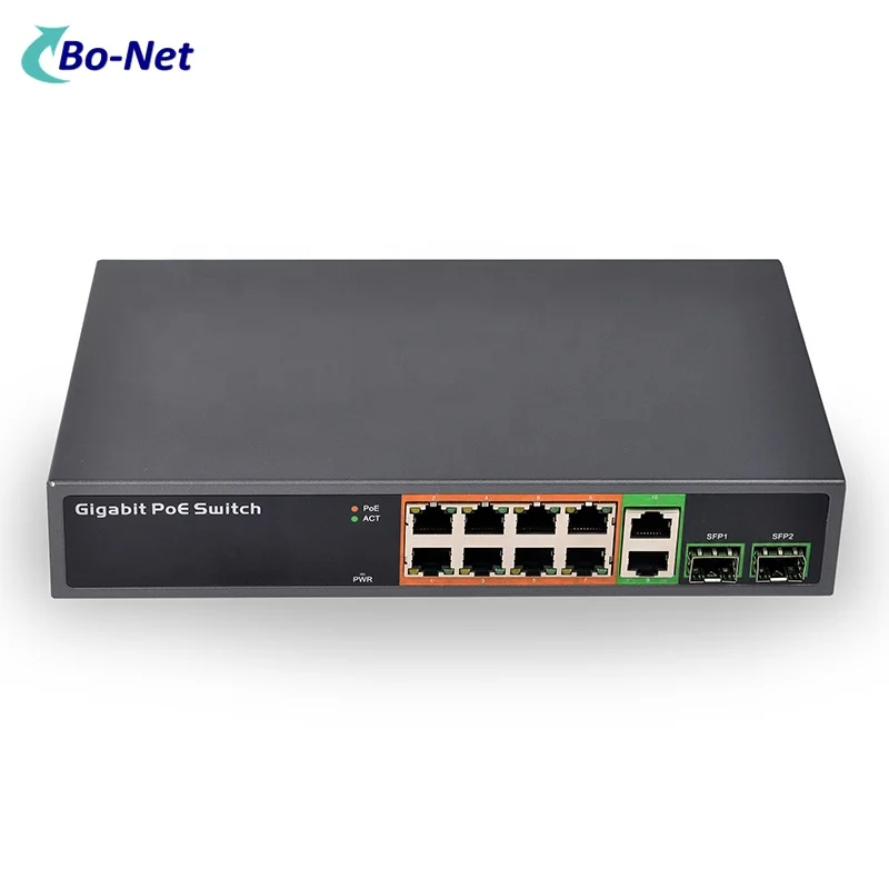8port 10/100m Poe Switch 150w Poe For Voip Ip Phone 2port 1g Uplink ...