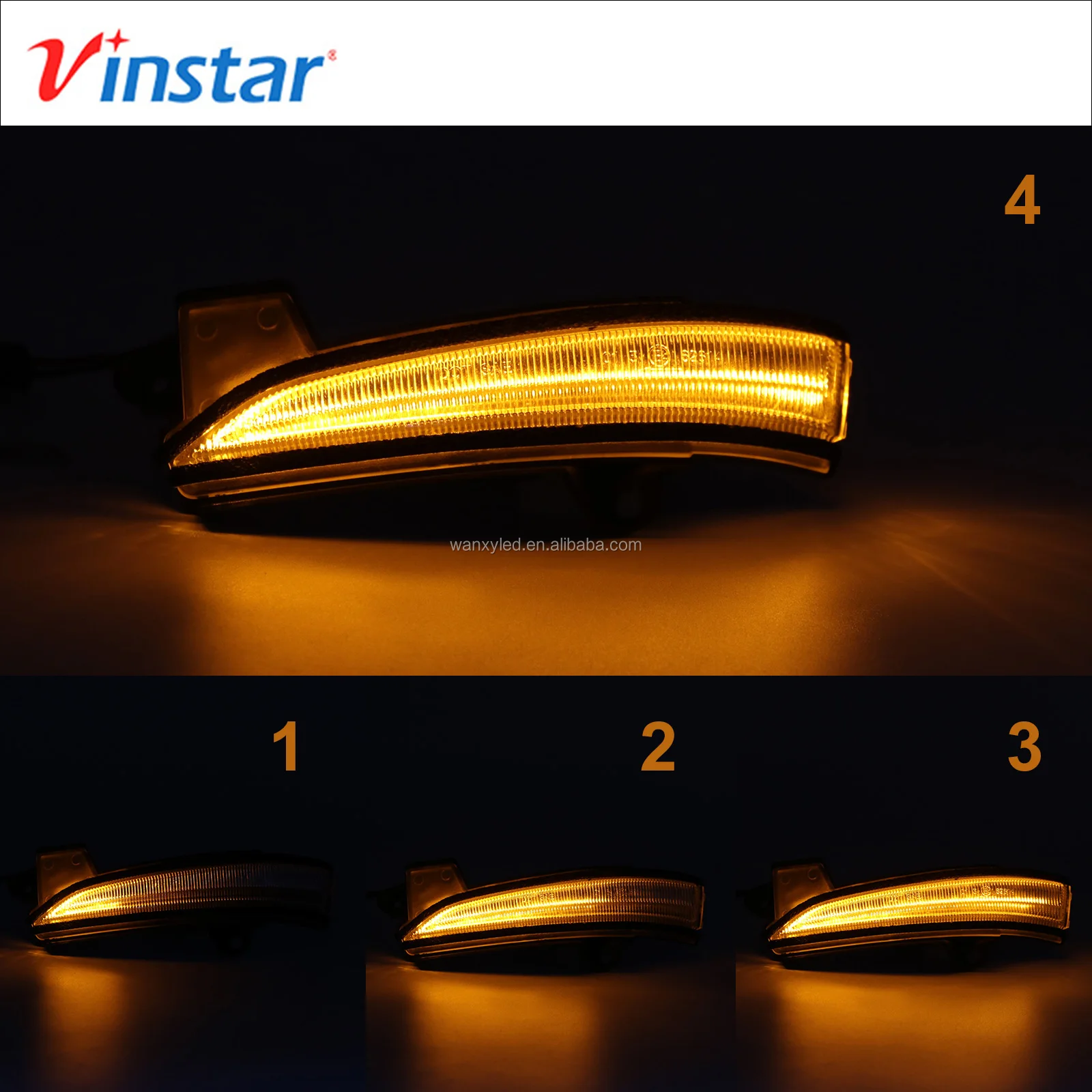 Vinstar Direct Selling Clear Lens Dot Sae Certified Auto Dynamic ...