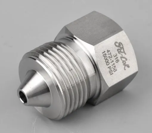 Stainless Steel Pipe Fittings / Autoclave Fittings Plugs Swagelok Same ...