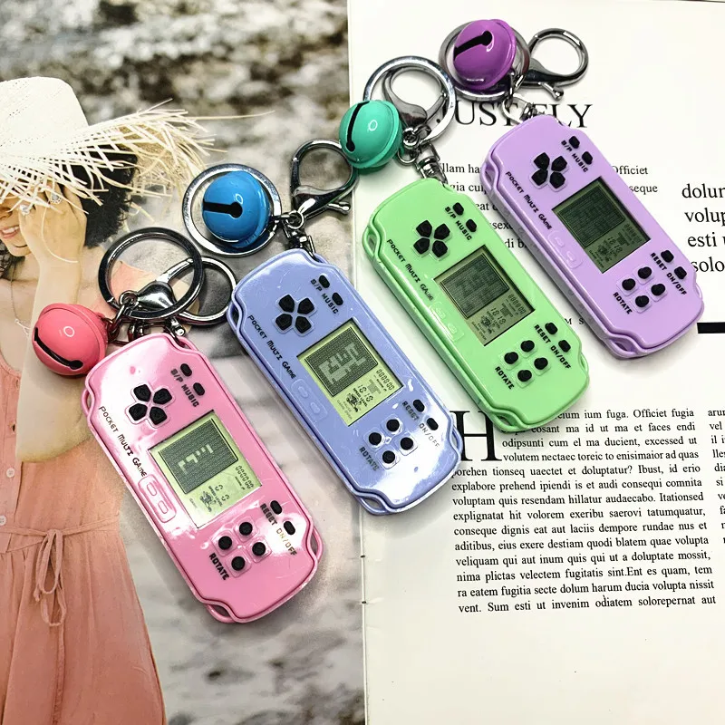 Net Red Creative Retro Game Console Keychain Tetris Palm Psp Nostalgic ...