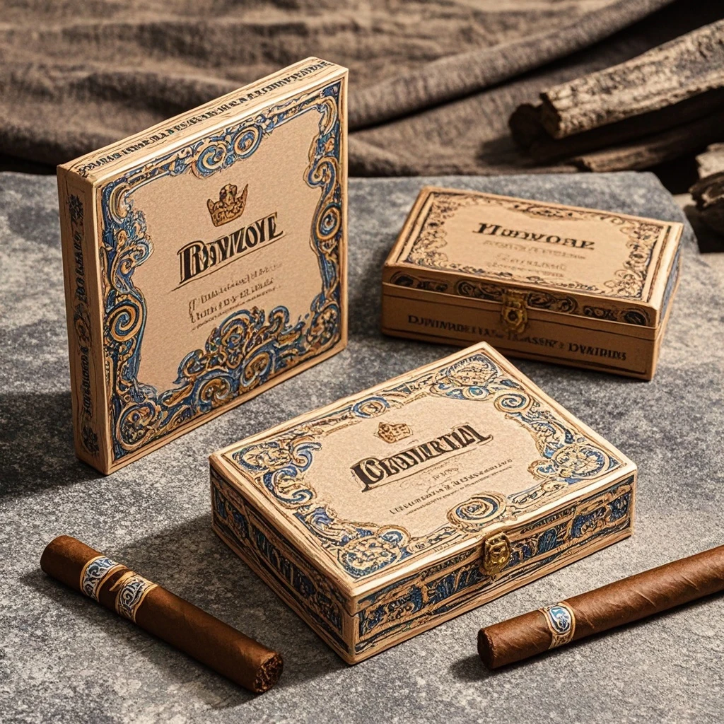 Custom Printing Paper Cigar Box Packaging - Blank Cigarette Packs