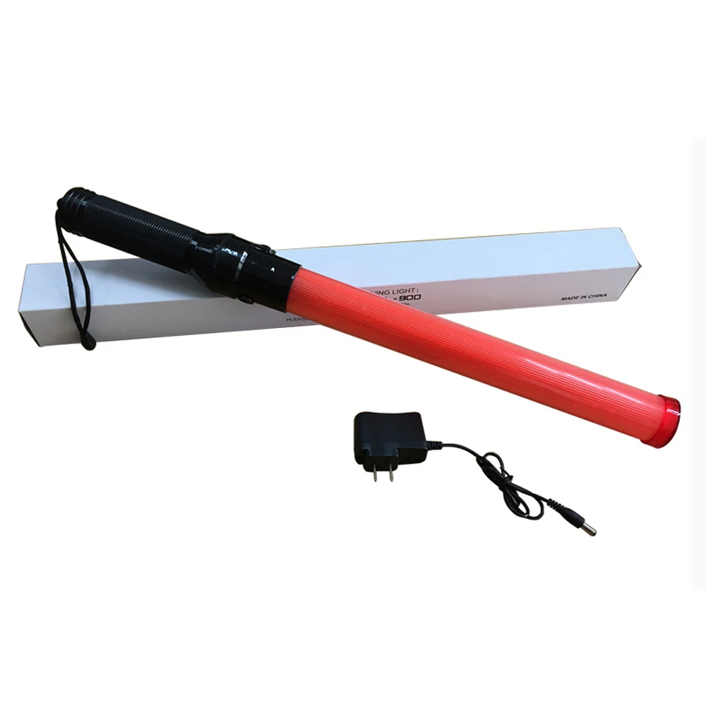 540mm Rechargeable Led Traffic Security Baton - Red, Blue & Green Light ...