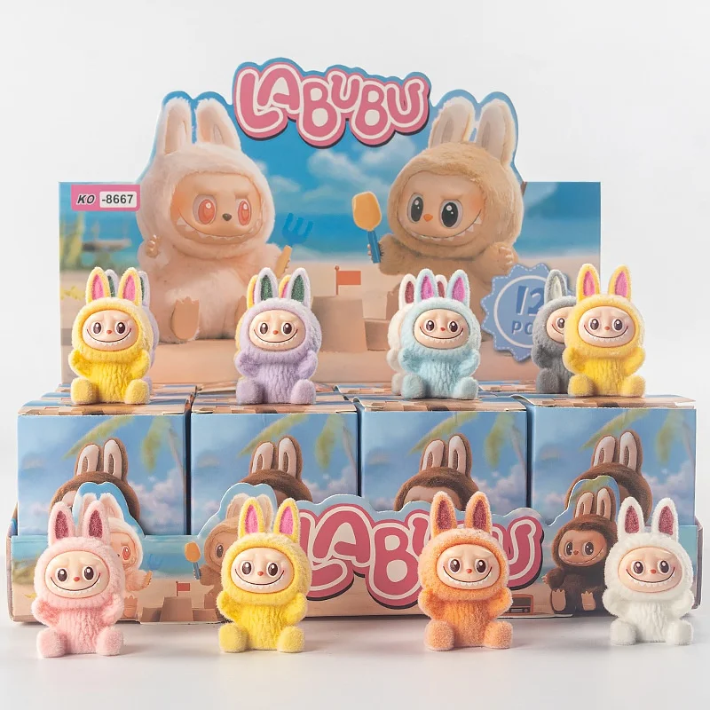 For Coke Labubu Flocked Small Ornaments New Children's Trendy Toys ...
