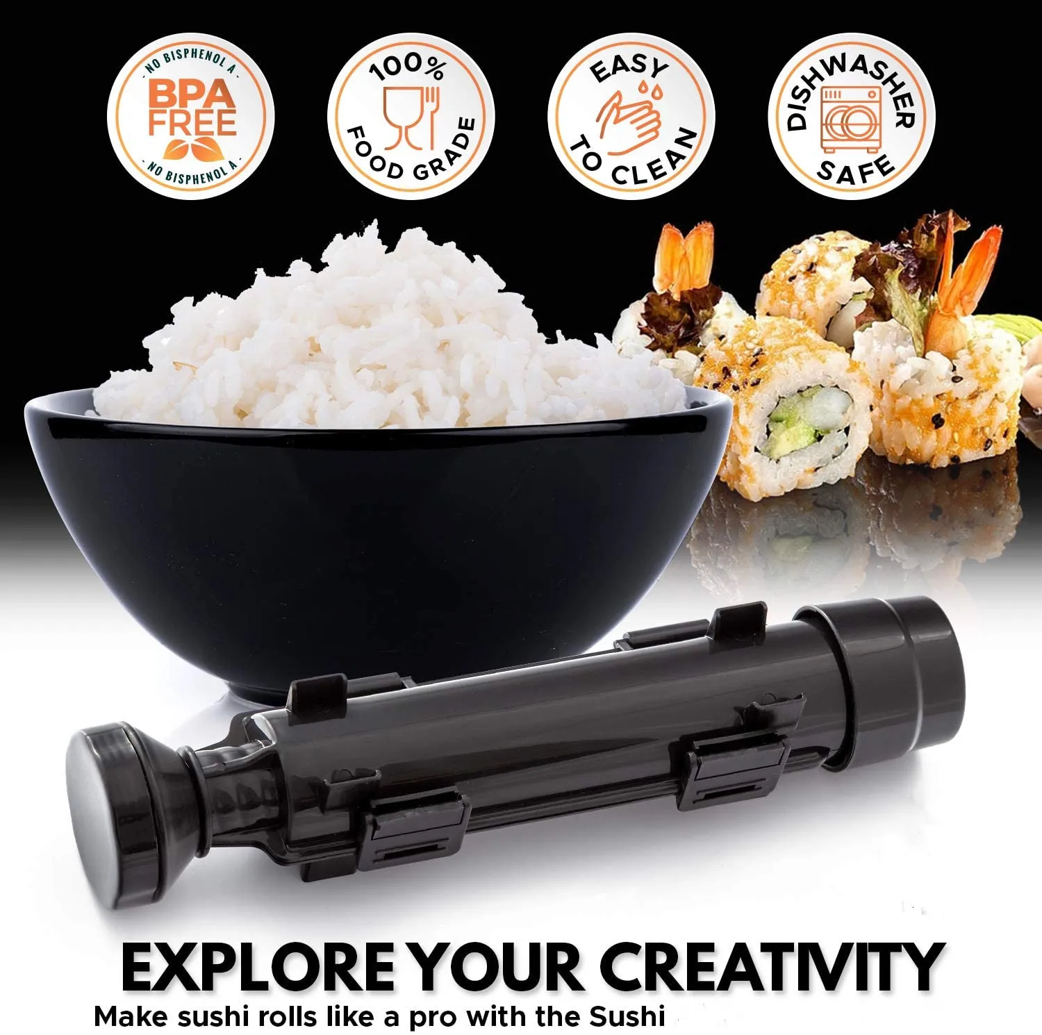 Sushi Set Porcelain Japanese Style Dip Bowls Bamboo Chopsticks Gift Box ...