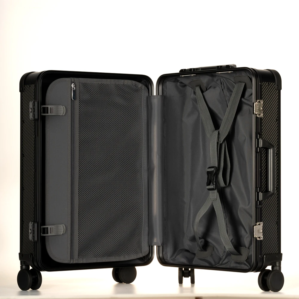 Luxury Real Carbon Fiber Luggage - TSA Lock & Spinner Caster