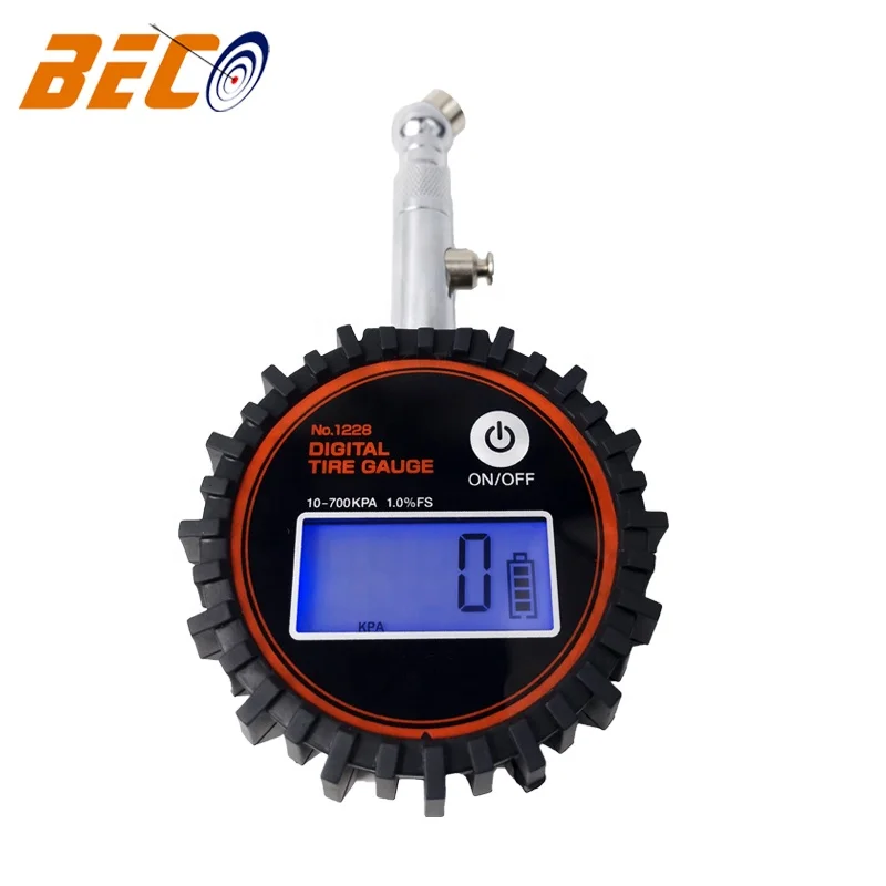 Metal Short Rod Digital Pressure Gauge With Swivel Air Chuck And Air ...