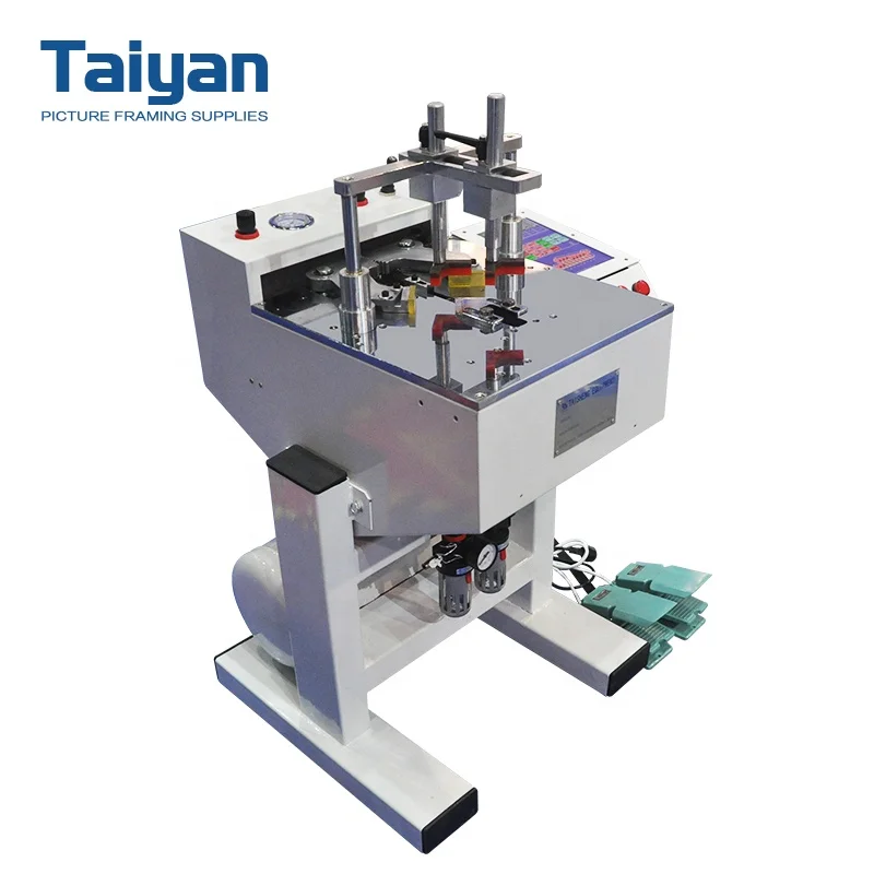 Ts-j37 Automatic Air-opreated Picture Frame Joint Machine Wood Picture ...