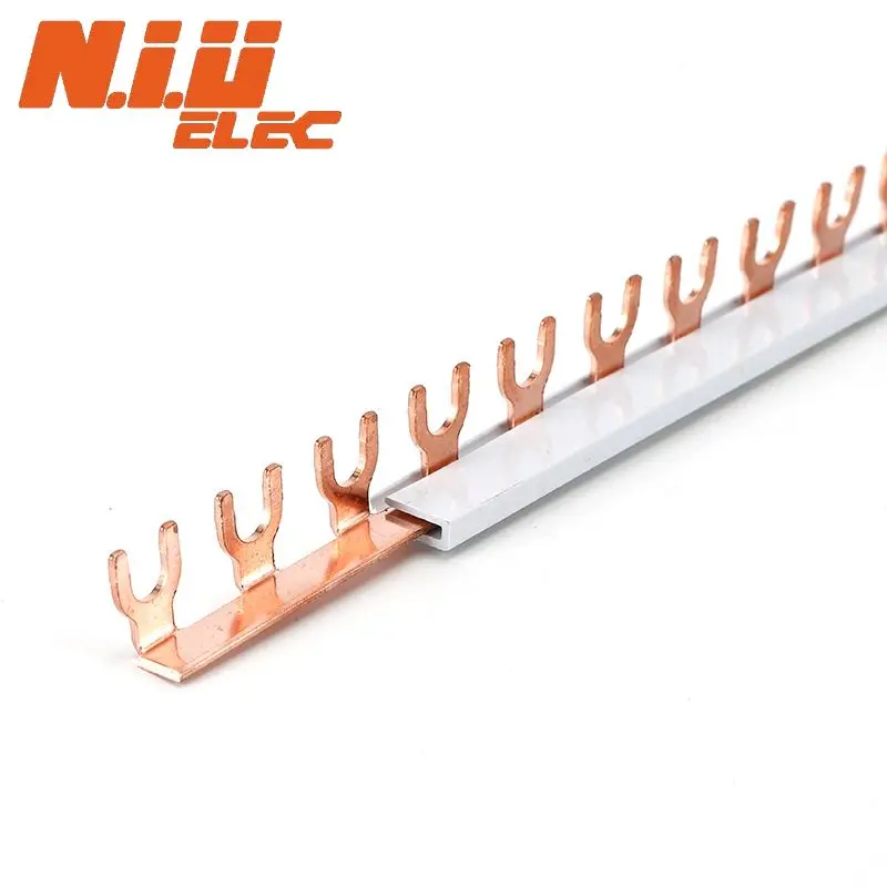 Section Rails Fork Type Mcb Busbar,32a 50a 63a 80a 100amp Bus Bar - Buy ...