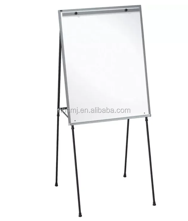 Height Adjustable Flip Chart with Magnetic Surface