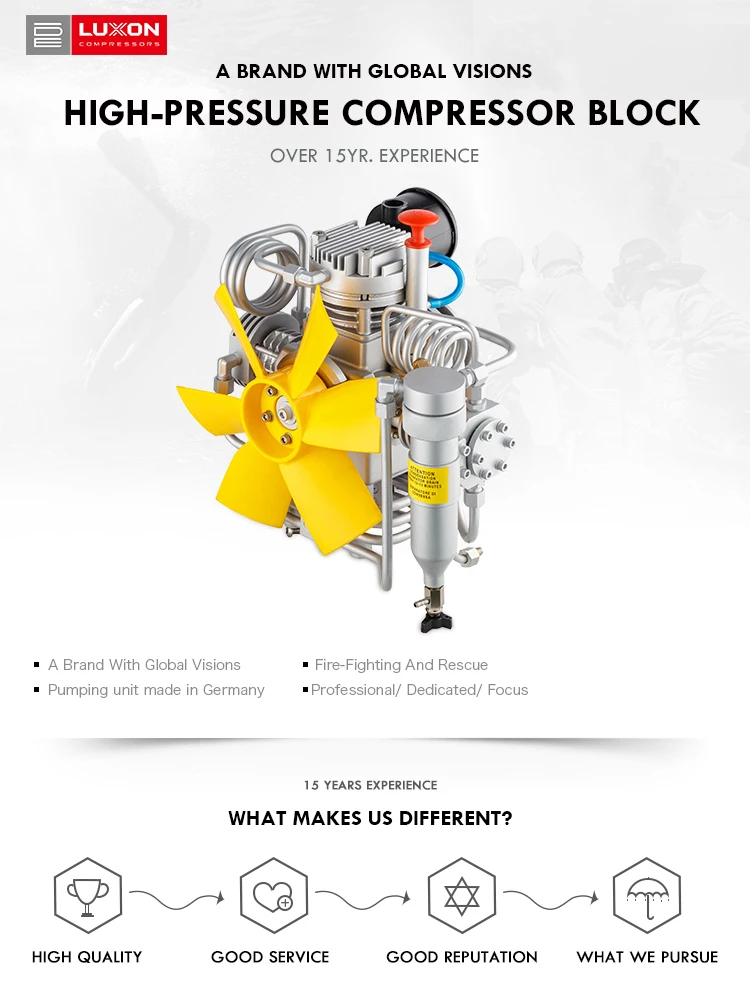 LUXON-C Portable High Quality Air-Cooled High Pressure Compressor