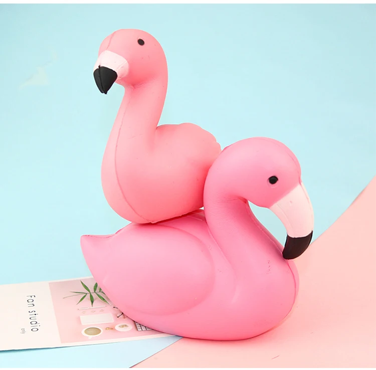 Squishy Flamingo Toy Stress Relief Ball Creative Squeeze Flamingo For ...