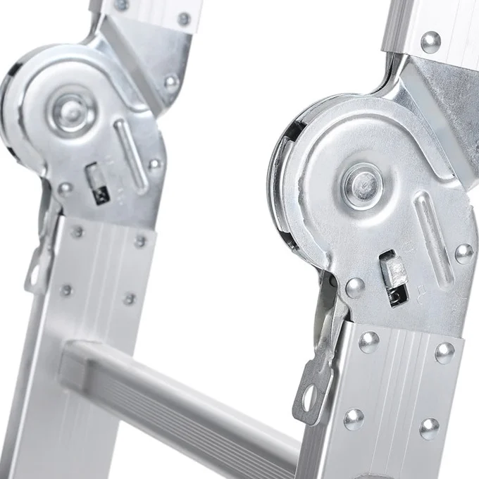 Folding Aluminium Ladder Multi Position Extension Step Platform Ladder ...