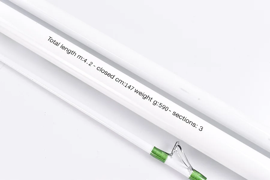 4.2m Carbon Fiber Three-Section Telescopic Beach Long-Casting Fishing ...