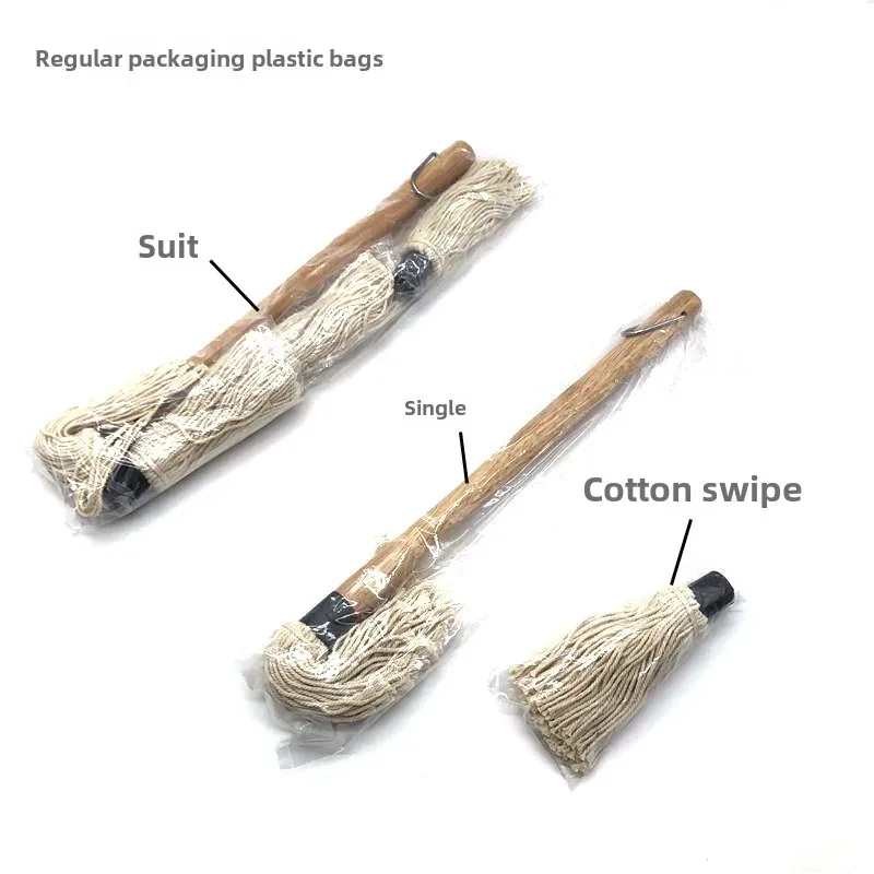 Wholesale Pure Cotton Yarn BBQ Brush Rubber Wood Handle Soy Sauce Sweep ...