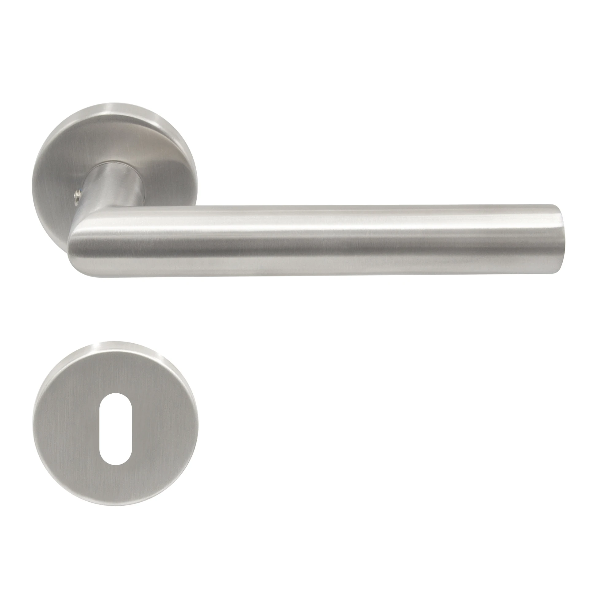 Euro Profile Stainless Steel Door Handle On Rose 2k1001 - Buy Doors ...
