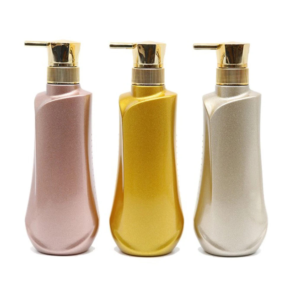 Custom 300ml 500ml 750ml Fancy Shampoo And Condition Rose Gold Pink ...
