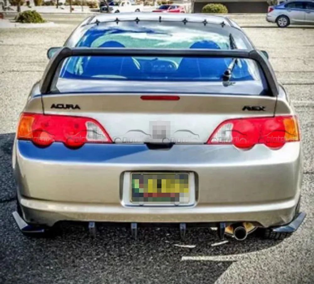 Carbon Fiber Rear Tail Trunk Lip Wing Ducktail High Kick Spoiler With ...