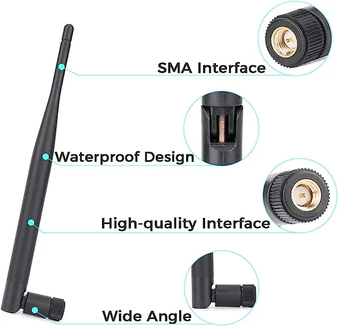 2400-2500/5150-5850mhz Wifi Router Receiver Antenna 5dbi