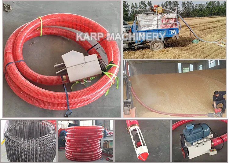 Plastic Flexible Screw Conveyor For Wheat & Grain Handling - Oem