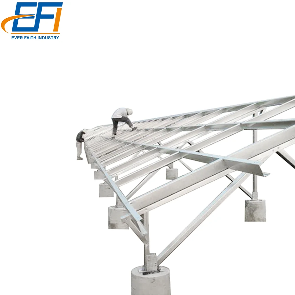 Anodized Al6005 T5 Adjustable Pv Mount Rack Support System 20kw Ground ...