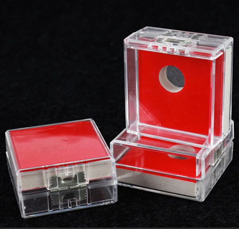 Clear Plastic Badge Cufflink Display Case Lapel Pin Box - Buy ...
