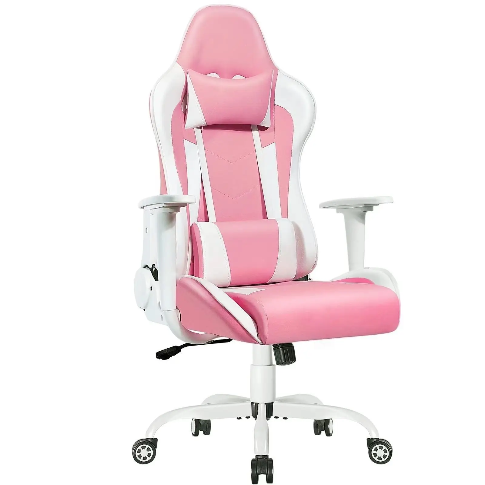 Alinunu Pink Cute Kawaii Gaming Chair For Girl Ergonomic Racing High ...
