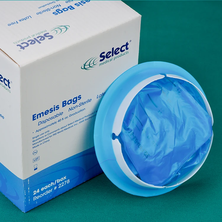 New Color Portable Disposable Medical Plastic Leakproof Emesis Bags ...