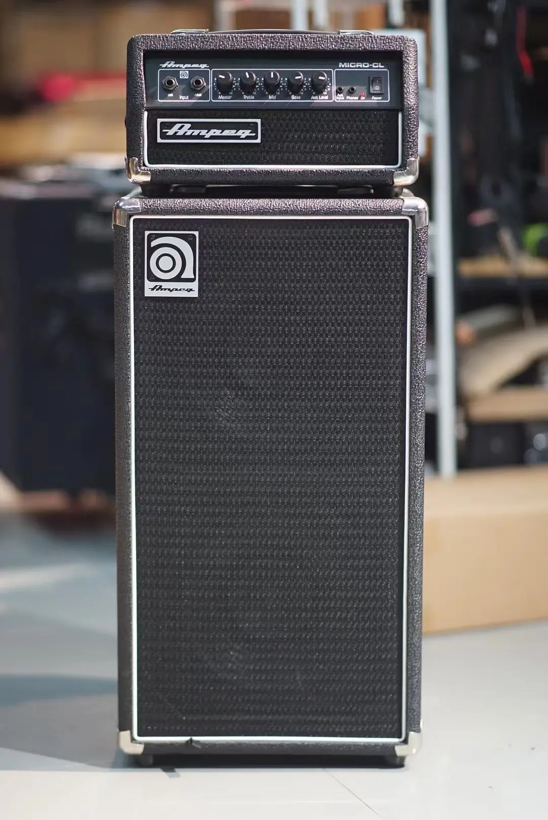 Ampeg Micro-Cl Stack 100W Guitar Speaker Cabinet for Amplifier Rack ...