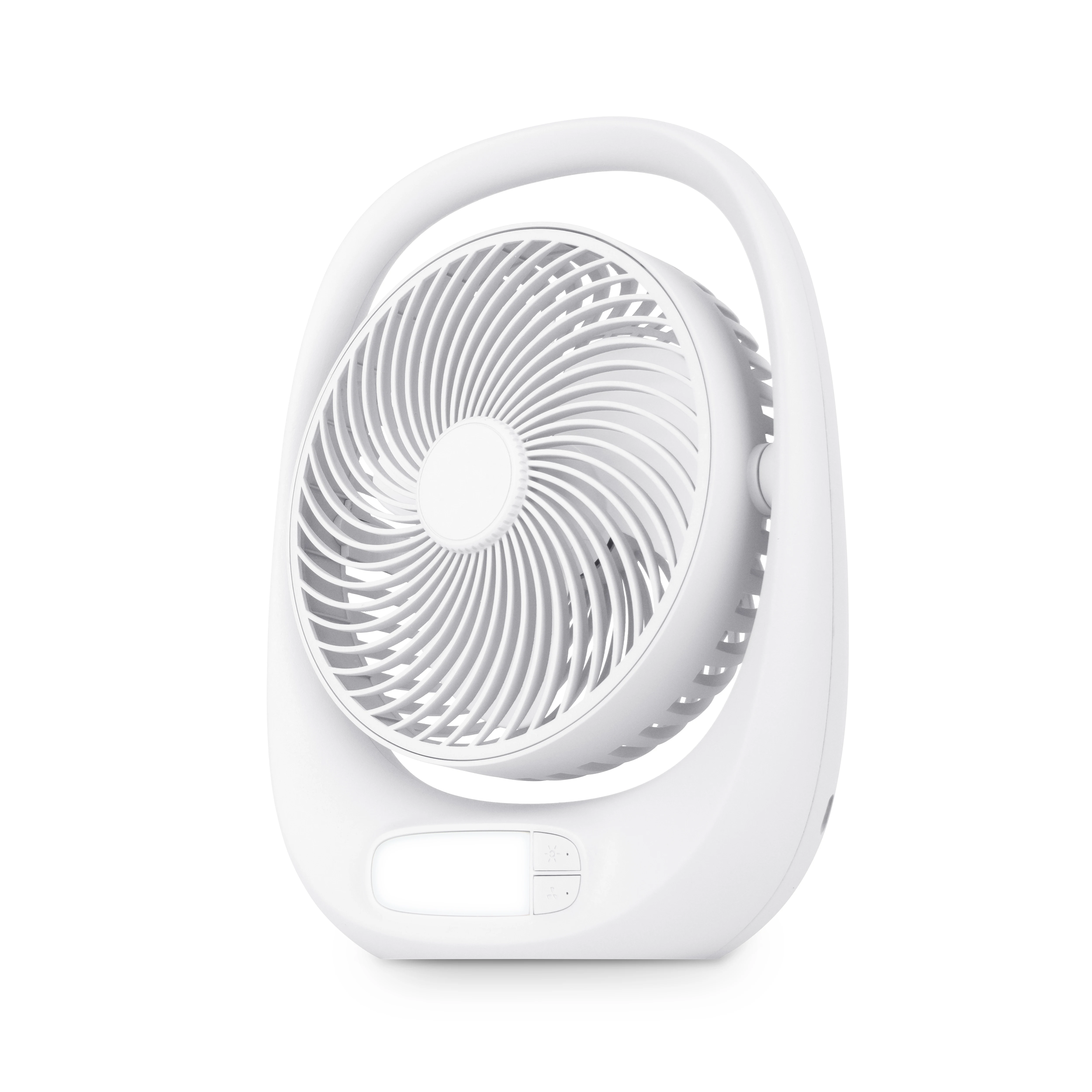 7-inch 3-speed Rechargeable Table Fan Customizable 2 Led Air Cooling ...