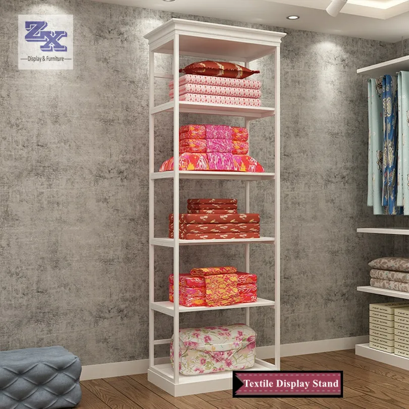 Custom Retail Store Wooden Pillow Display Rack Modern Design Display ...