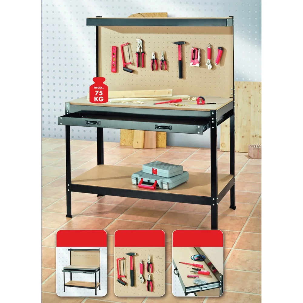 YS Workbench - Durable Metal Storage Solution for Garage