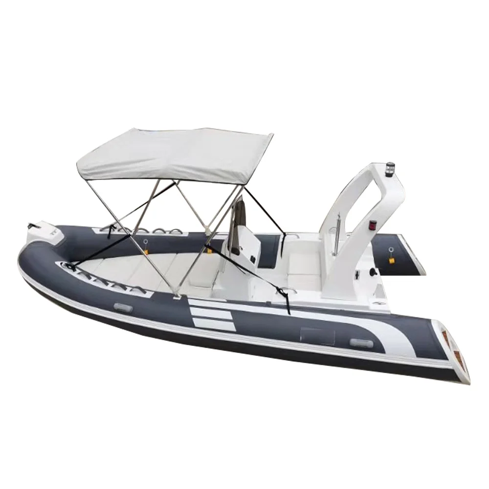 17ft Rib 520 Deep V Fiberglass Hull Semi-rigid Inflatable Boat With ...
