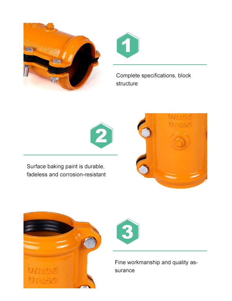 Customized Pipeline Connectors - Ductile Cast Iron Steel