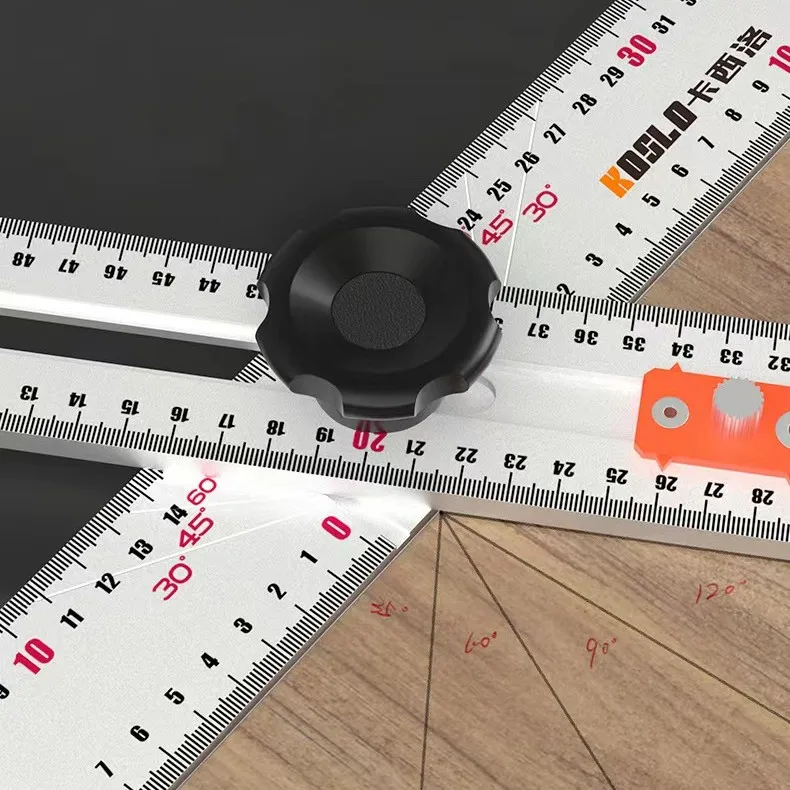 24 Inch T-Square Adjustable Measuring Tools - DIY Handtool Set