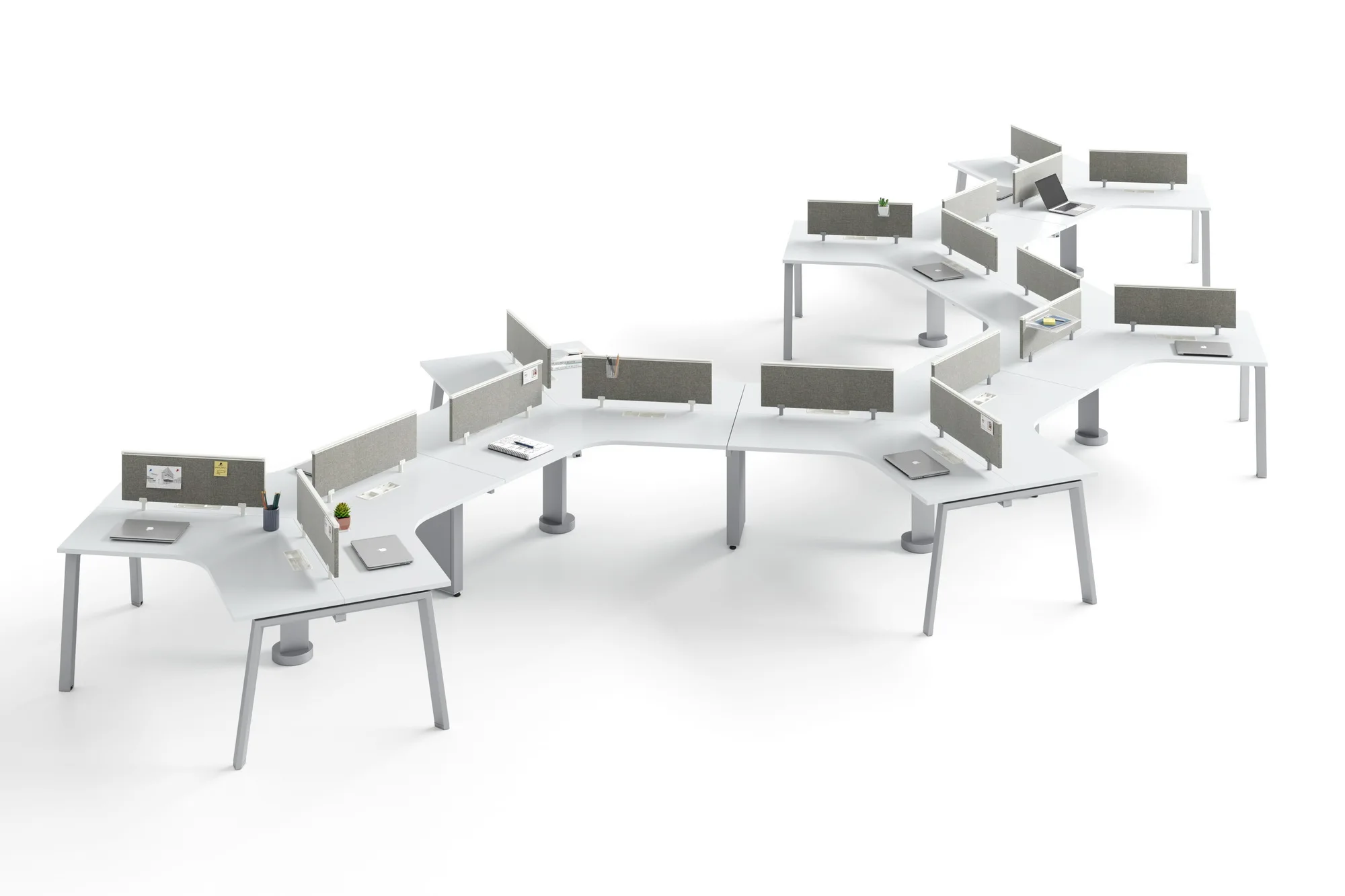 Modular Office Workstation Staff Divider Office Table Design| Alibaba.com