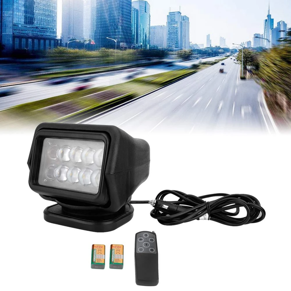 High Quality Remote Control Led Searchlight 50w Remote Car Marine Boat ...