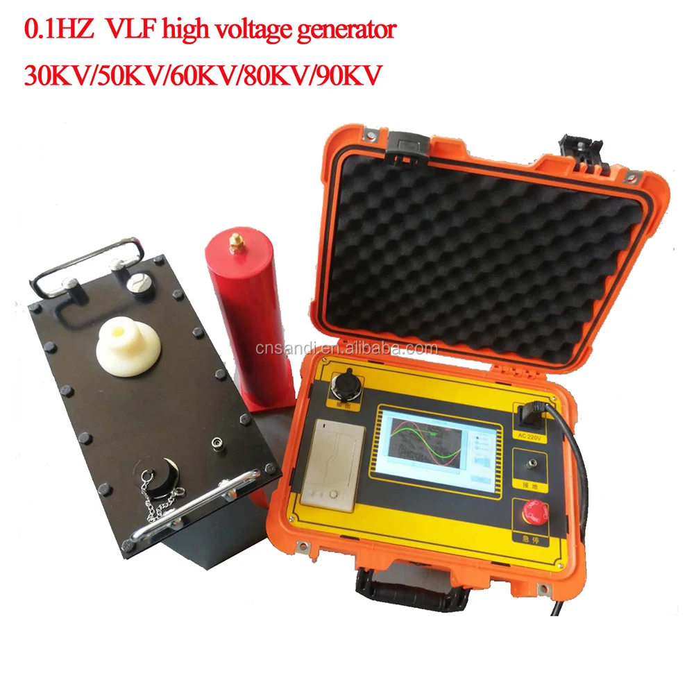 Portable 0.1hz Very Low Frequency High Voltage Hv Hipot Tester For ...