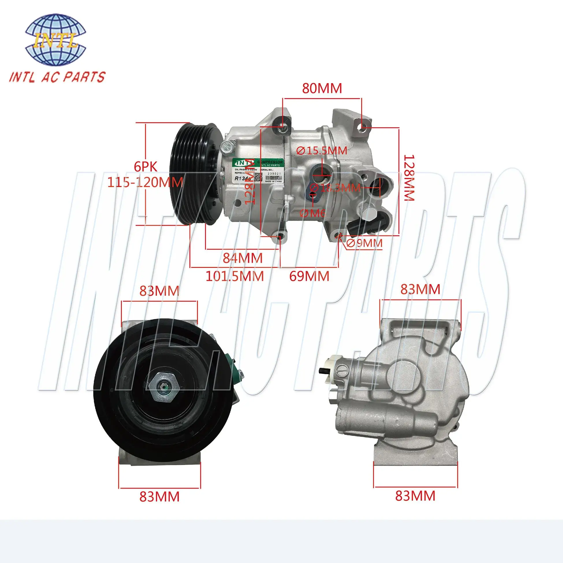 Air Conditioning Compressor For 6ses14c Auto Car A/c Compressor For Kia ...