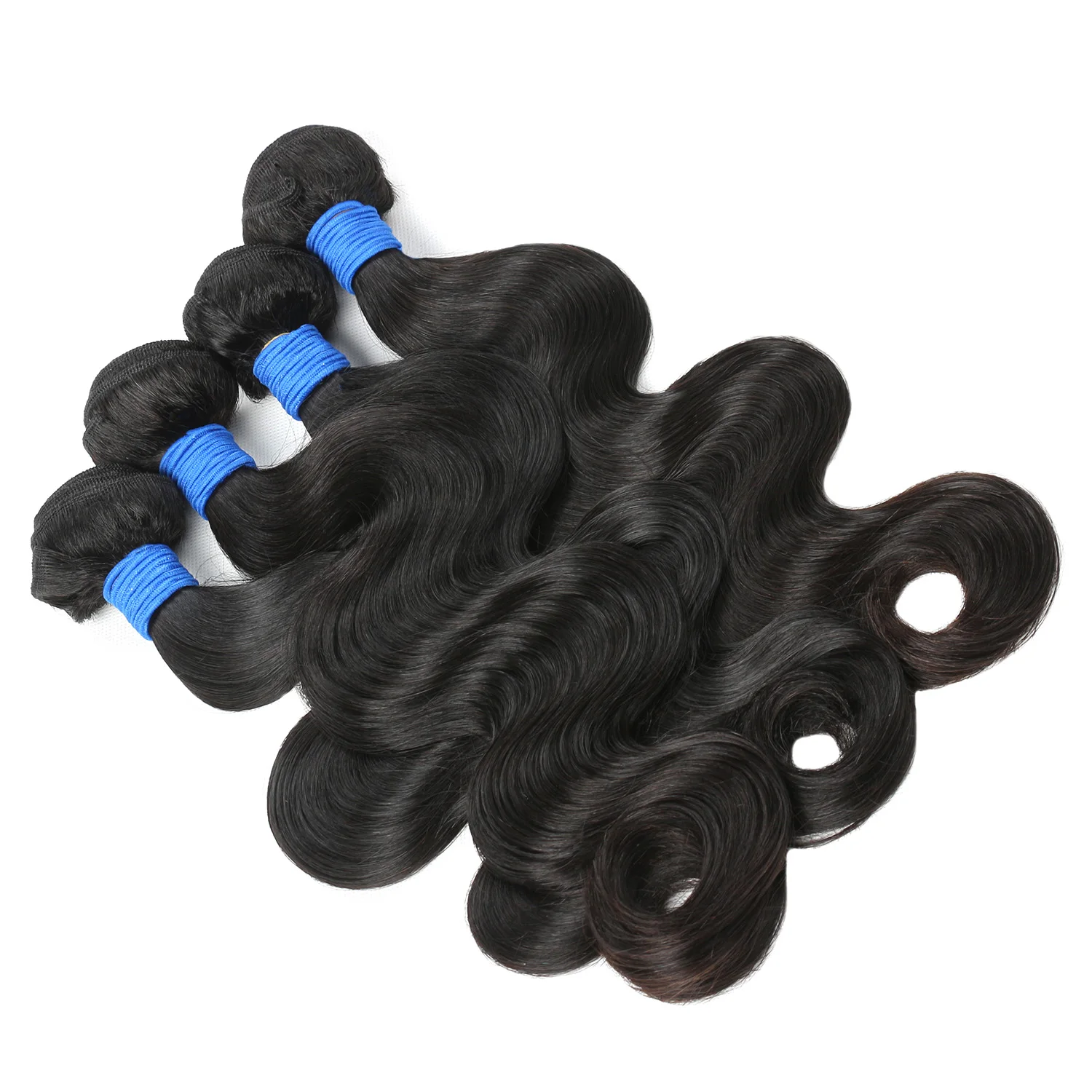 Brazilian Human Hair Bundles - 100% Virgin Remy Hair Extensions, Tangle ...