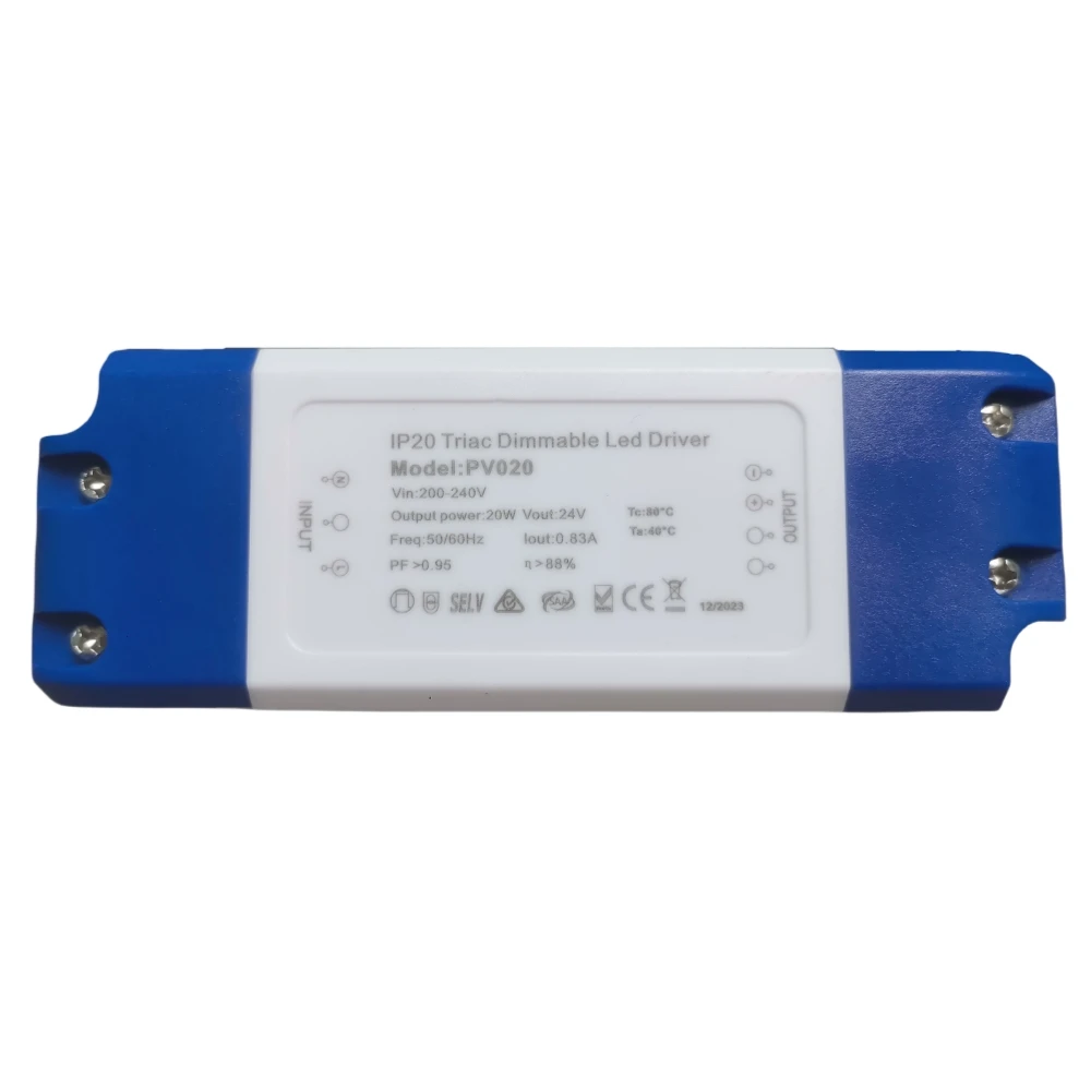 Triac Dimming Indoor Constant Voltage 20w 830ma 24v Leading Edge Or Trailing Edge Led Driver ...