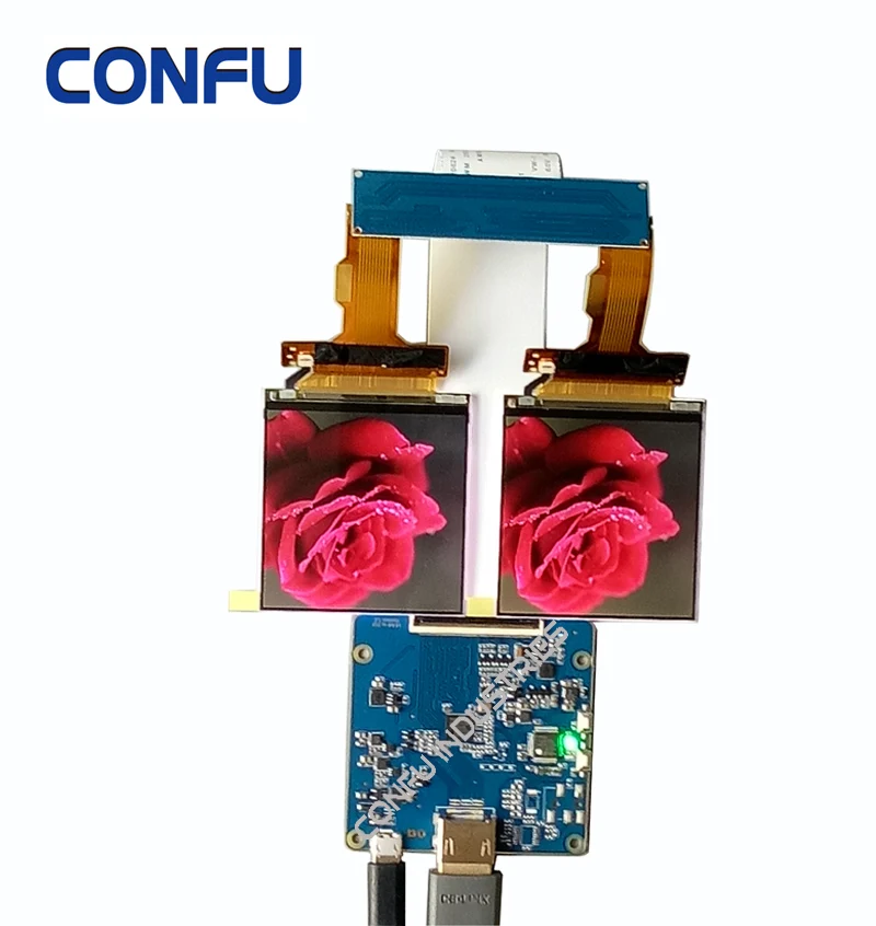 Confu Hdmii To Mipi Dsi Board 2k Lcd Dual 2.9 Inch 1440*1440 Display ...