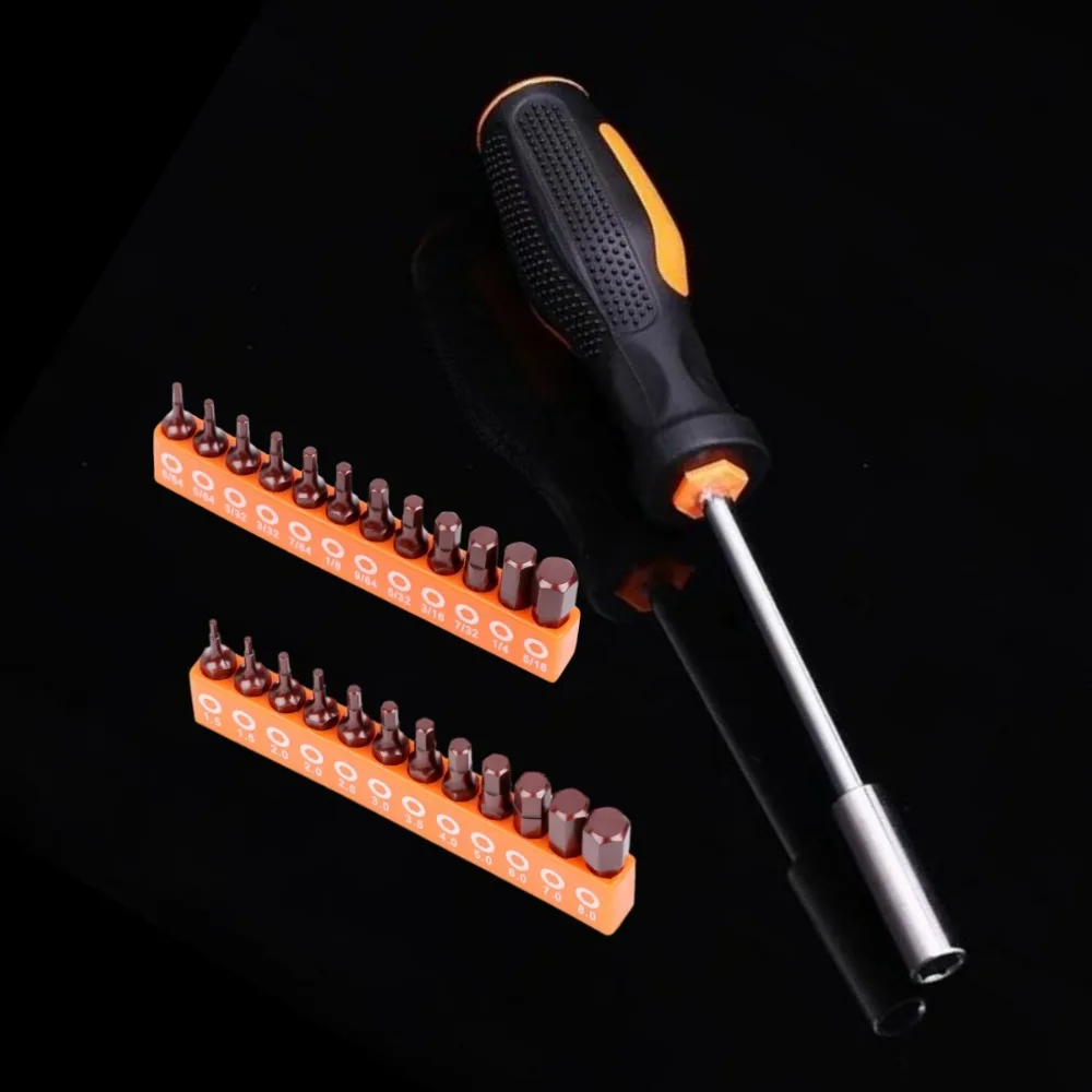 S2 Alloy Steel Hexagonal Screwdriver Socket Kit 25mm Long T-I Type ...