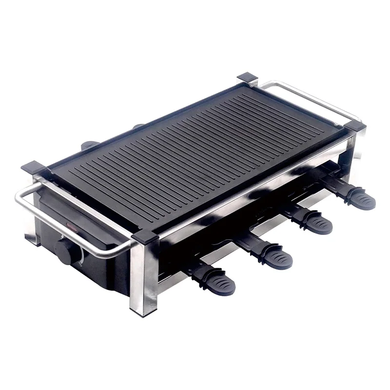 Korean Commercial Vertical Barbecue Griddle Electric Bbq Grill With Non Stick Coating Aluminium ...