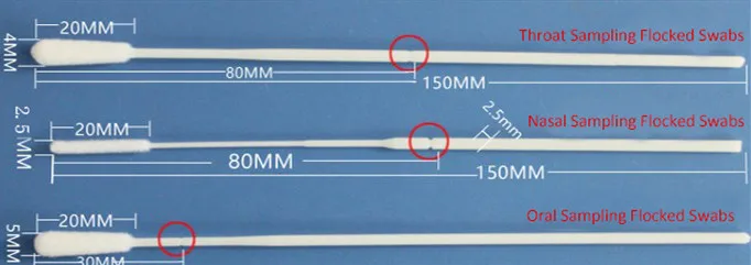 High Quality Pharyngeal Swab Oropharyngeal Testing Sterile Collection ...