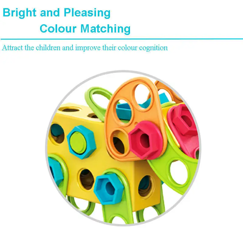 Diy Plastic Nut Screw Building Blocks Stem 189pcs Engineering 3d ...