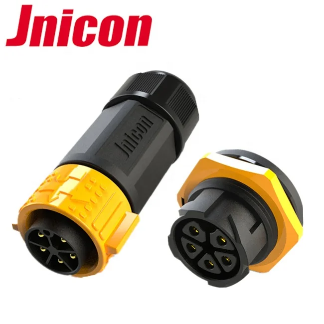 Jnicon 5pin M25 Assembly Waterproof Ip67 Connectors For Power - Buy ...