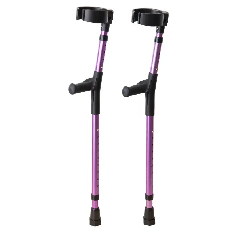 Adjustable Underarm Axillary Crutches Stainless Steel Walking Cane ...