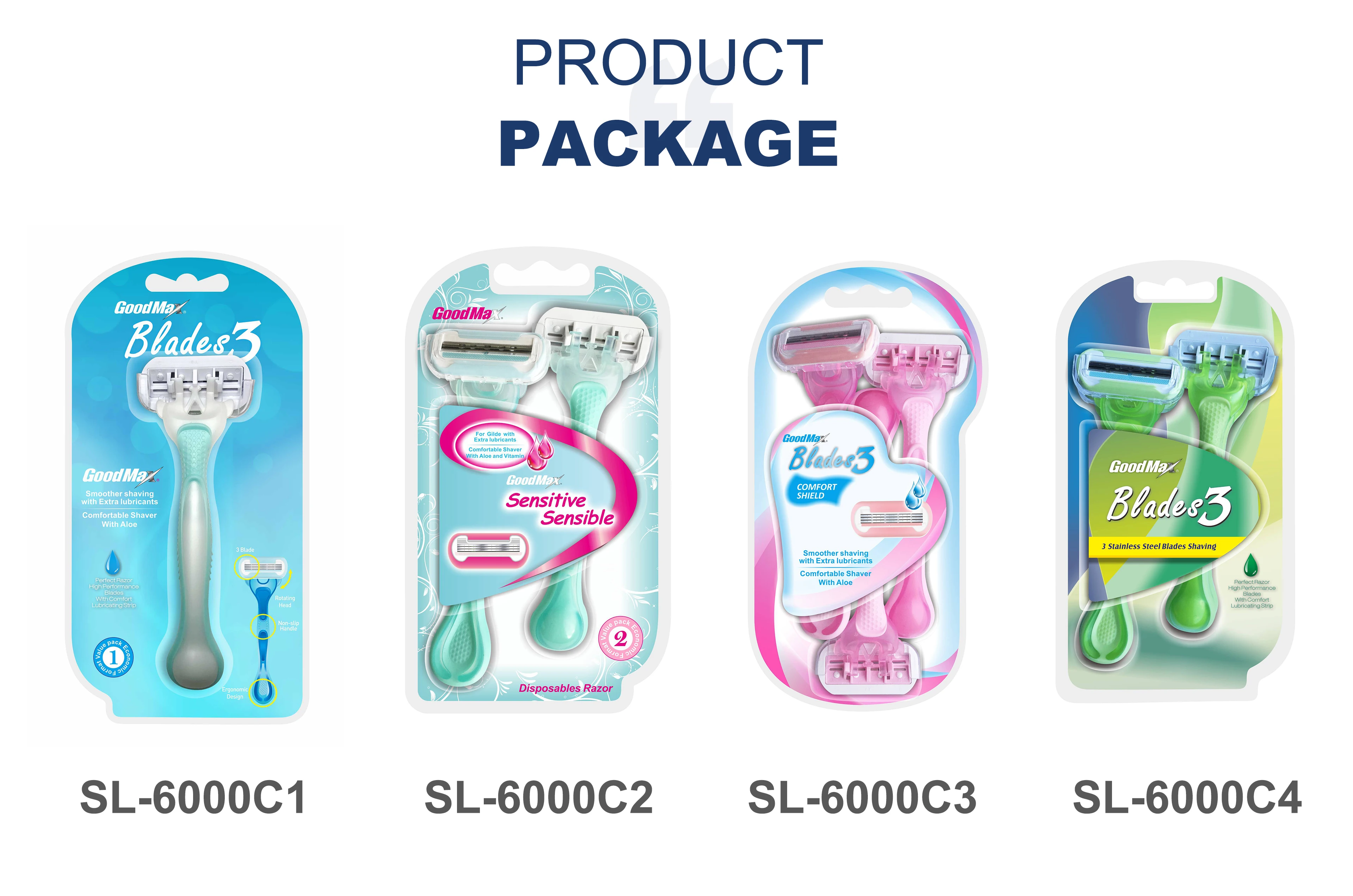 Custom Women Hotel Razor Triple Blade Disposable Shaving Razor - Buy ...